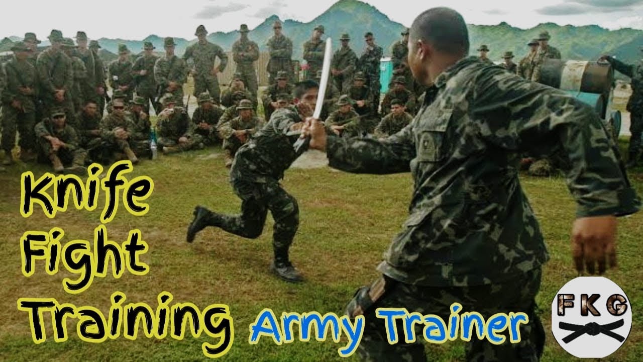 Knife fight training for beginners | knife fight with army trainer | self defence with knife ...
