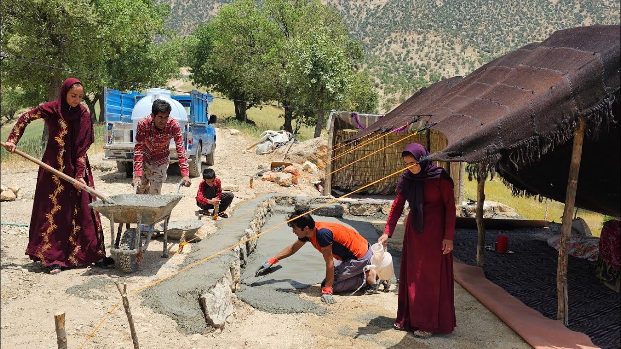 Cementing and facade of the tent space: the life of nomads in Iran# ...