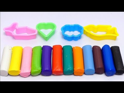 Clay art ll how to make different shapes and colour with clay ll art ...