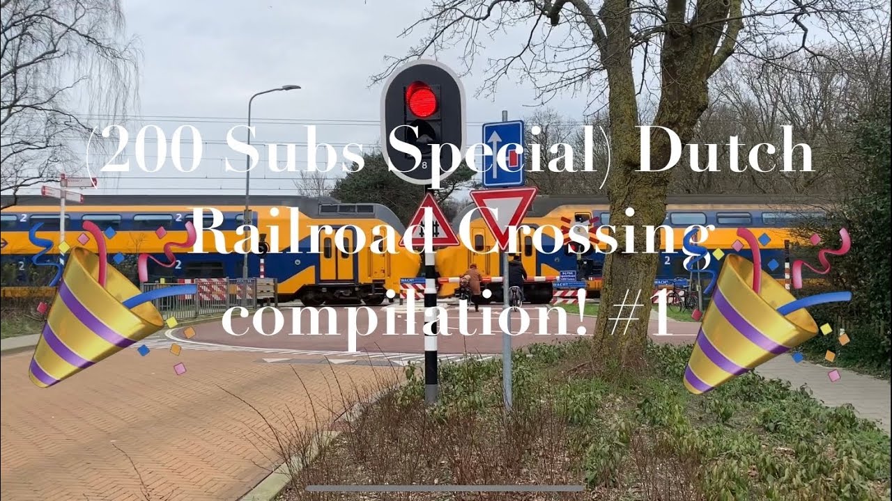 (200 Subscribers Special) Dutch Railroad Crossing Compilation! #1 - YouTube