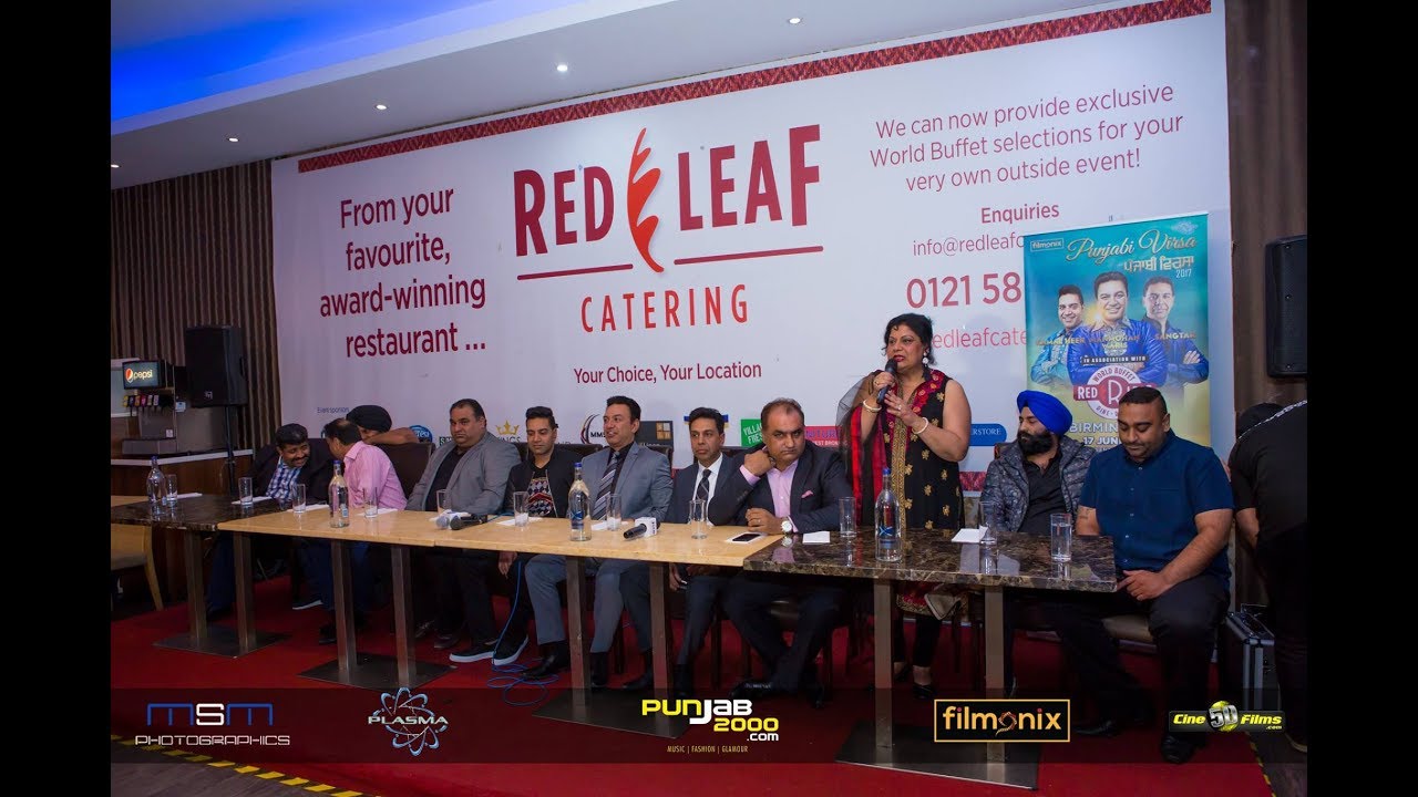 PunjabiVirsa 2017 - Press Conference @ Red Leaf Restaurant - YouTube