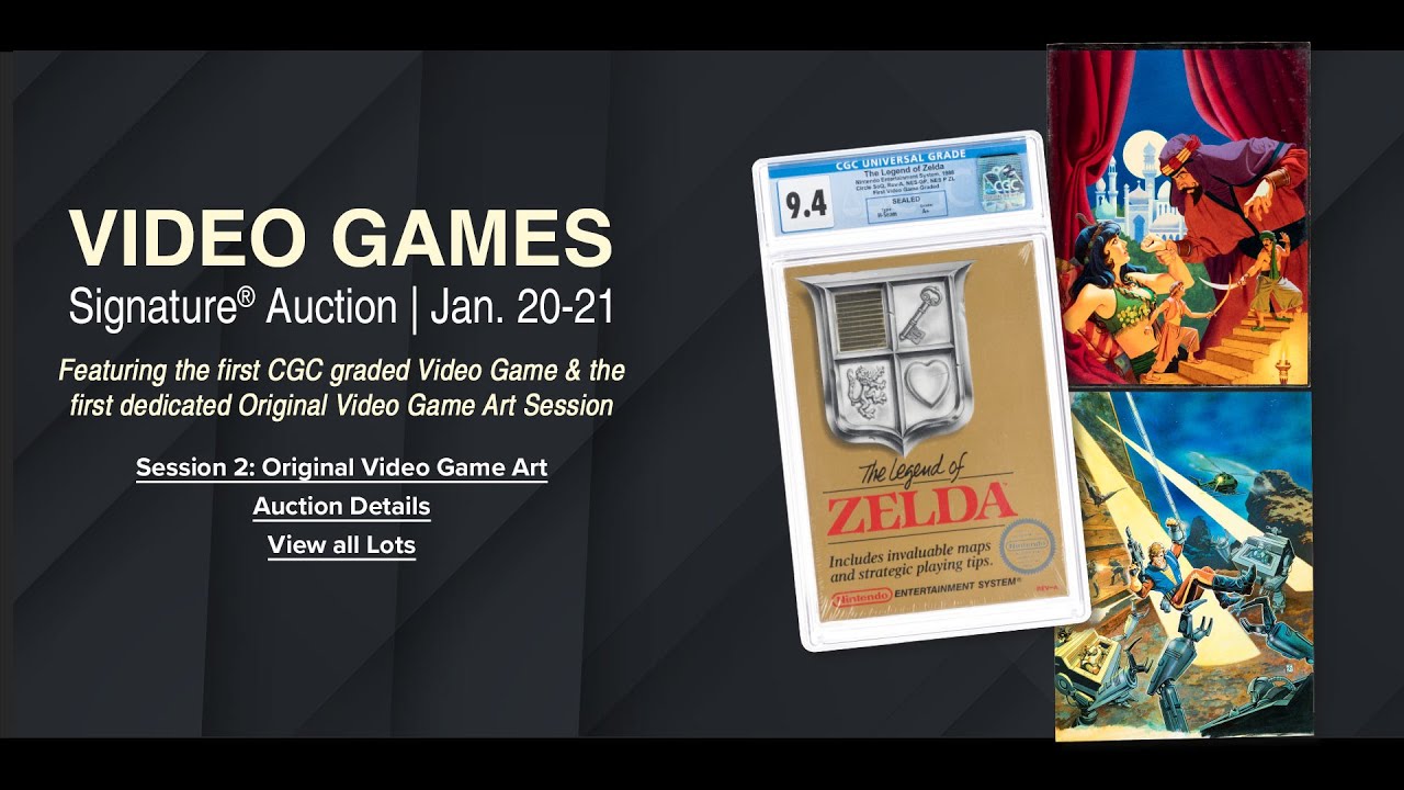 LIVE: Video Games Signature Auction - Session 2 - YouTube