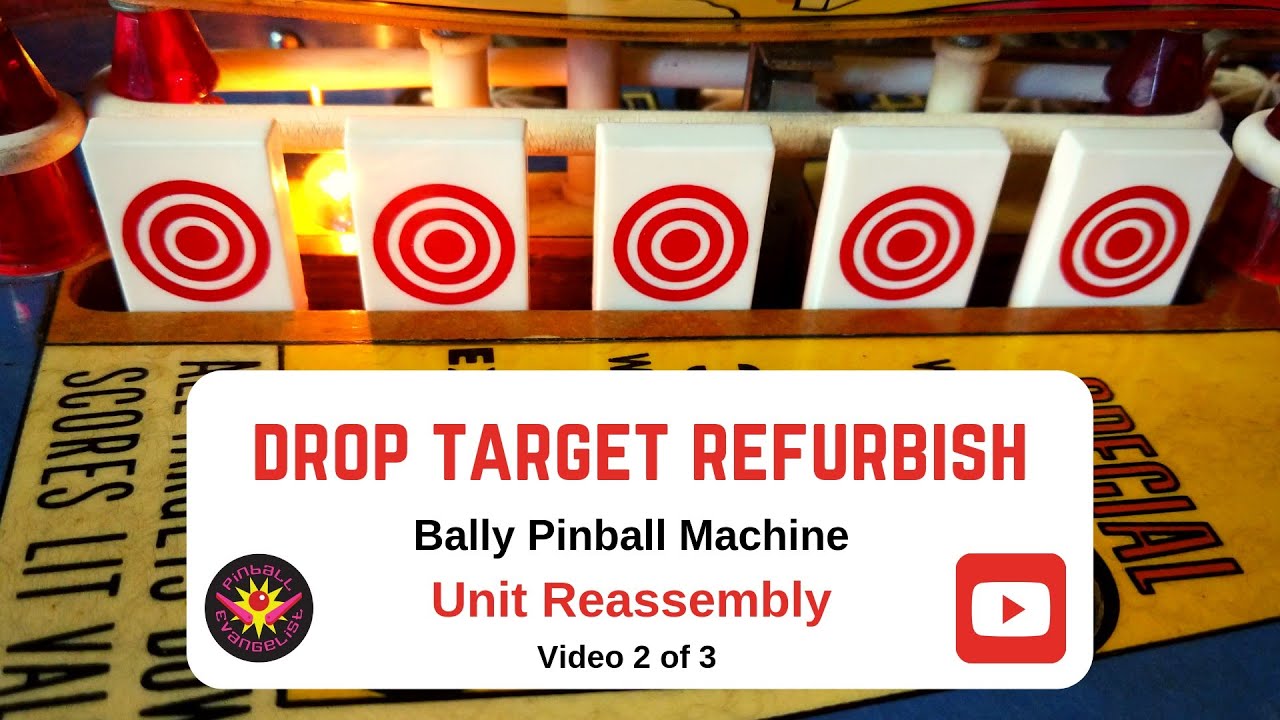 Drop Targets Refurbish (Part 2 of 3) on Bally Supersonic (1979) Pinball ...