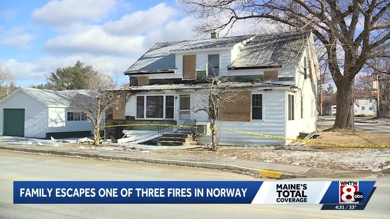 Norway family left homeless following house fire - YouTube