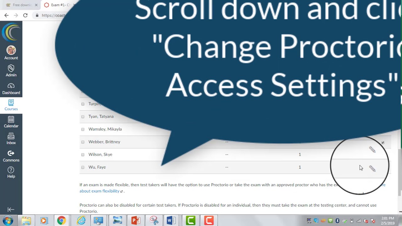 How to Change Proctorio Settings to Allow for a Proctor - YouTube