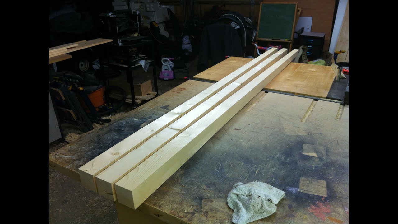 Make a Tapered Bed Post - YouTube