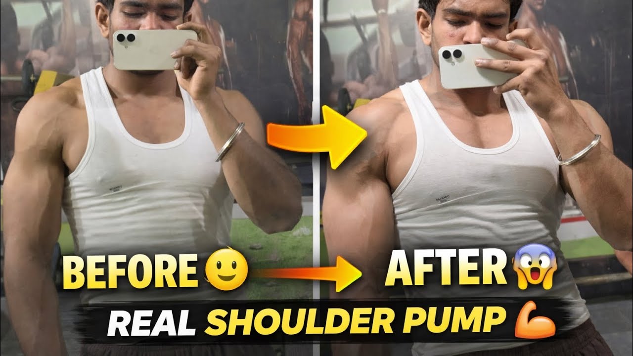 “Shoulder Pump Before & After 😱 | Real Gym Transformation” || Day 59/ ...