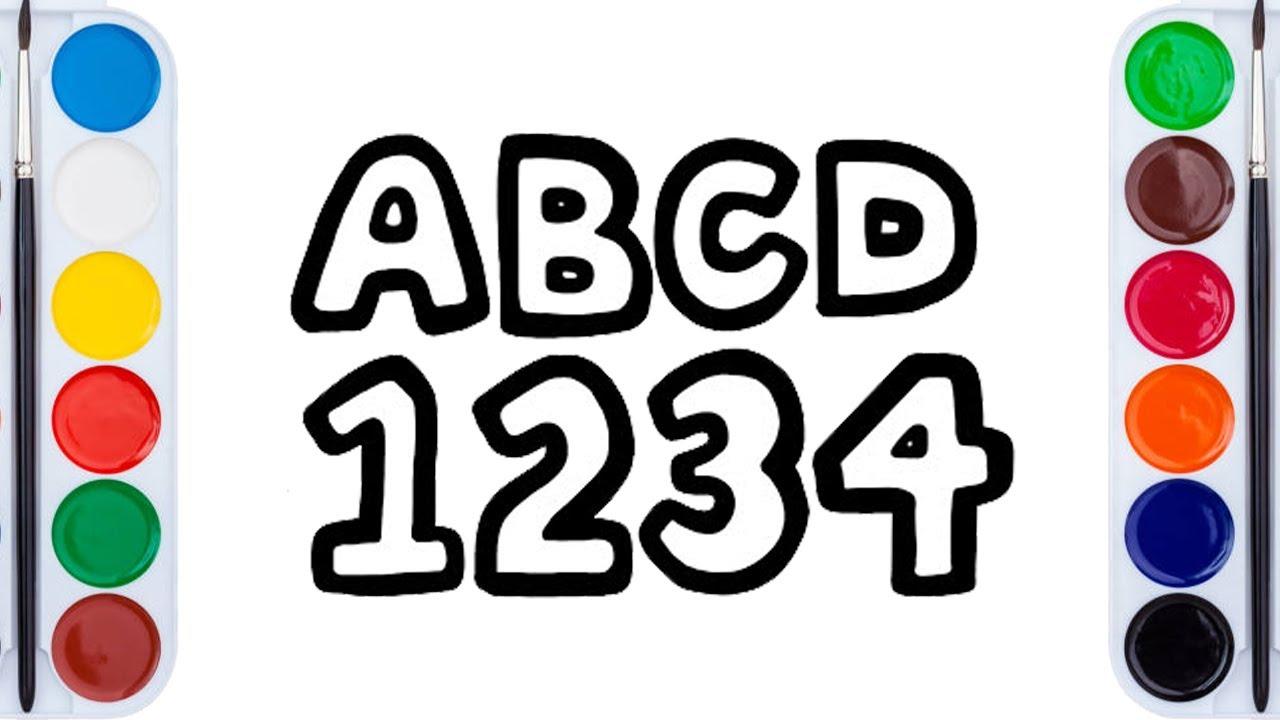 Learn ABCD Alphabets and numbers counting 123.Shapes for kids and ...