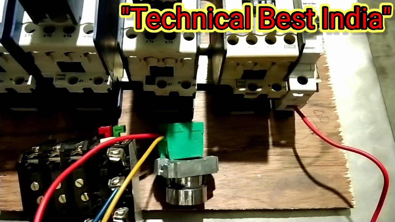 Reverse & Forward Star Delta Starter Controlling Wiring Connection with ...