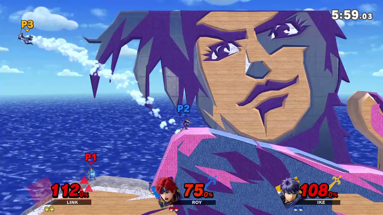 Link Vs Roy and Ike Super Smash Brothers Ultimate - YouTube