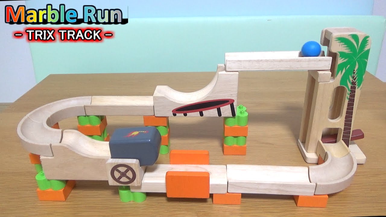 TRIX TRACK トリックストラック ×2 #asmr #marblerun - YouTube