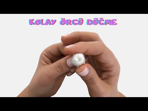 Sihirli Halka ile Örgü Düğme Yapımı / Örgü Süsleme