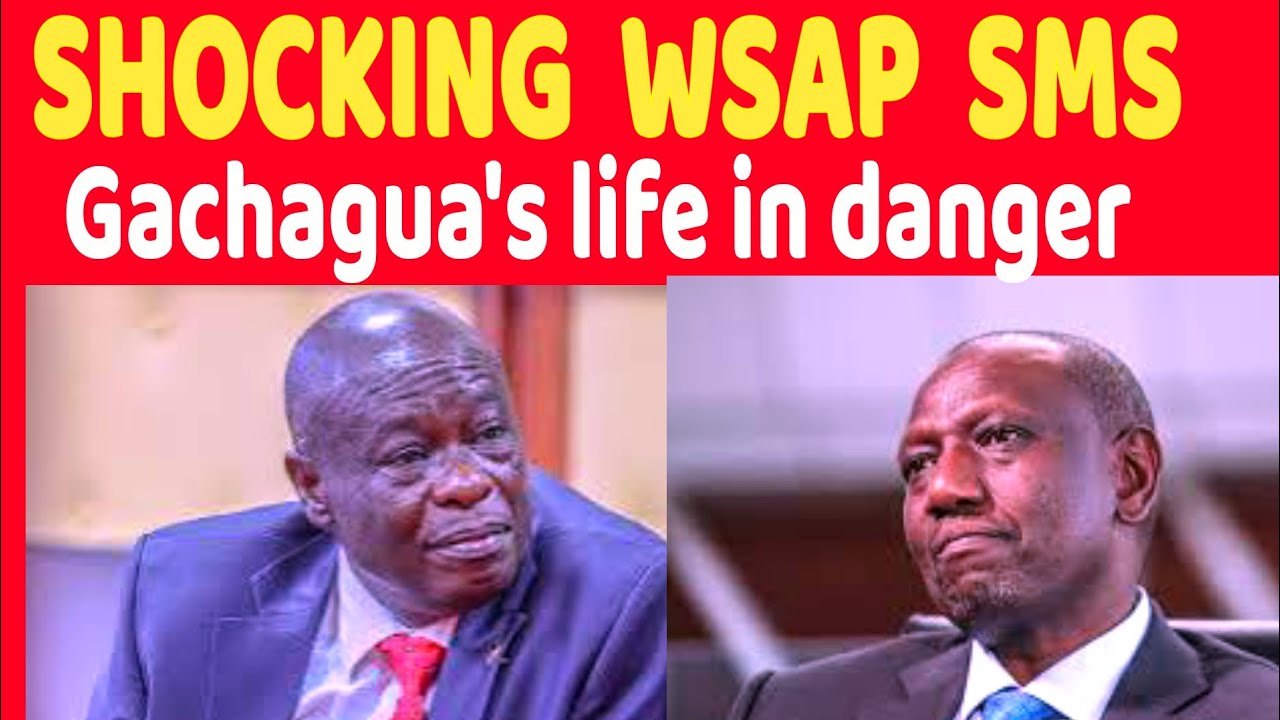 shocking leaked wsap messages from Mt .Kenya leaders exposing Ruto's ...