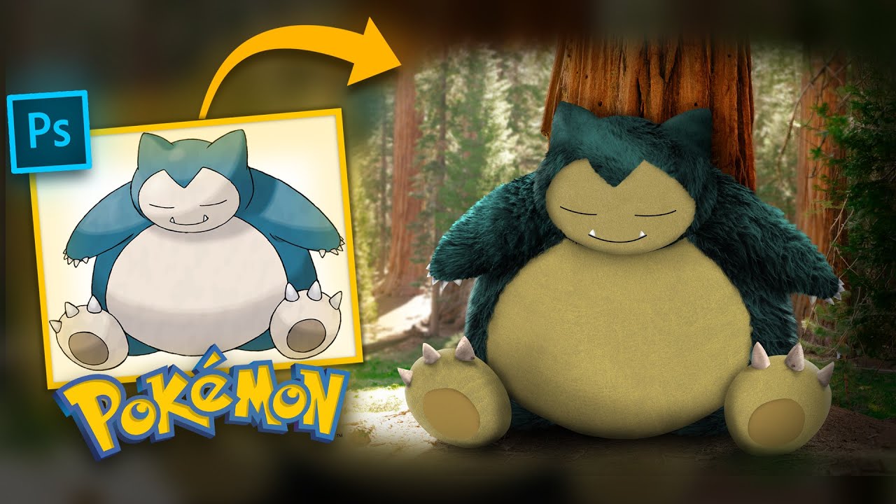 Giving Life to A Pokemon | Snorlax Got Real !! | Speed Art | Crownman ...