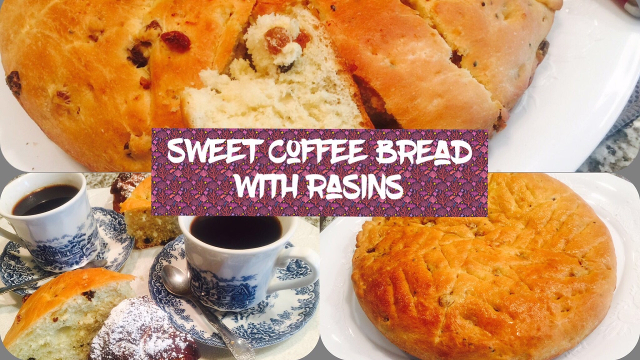 How To Make Holiday Sweet Himbasha Coffee Bread With Raisins - YouTube