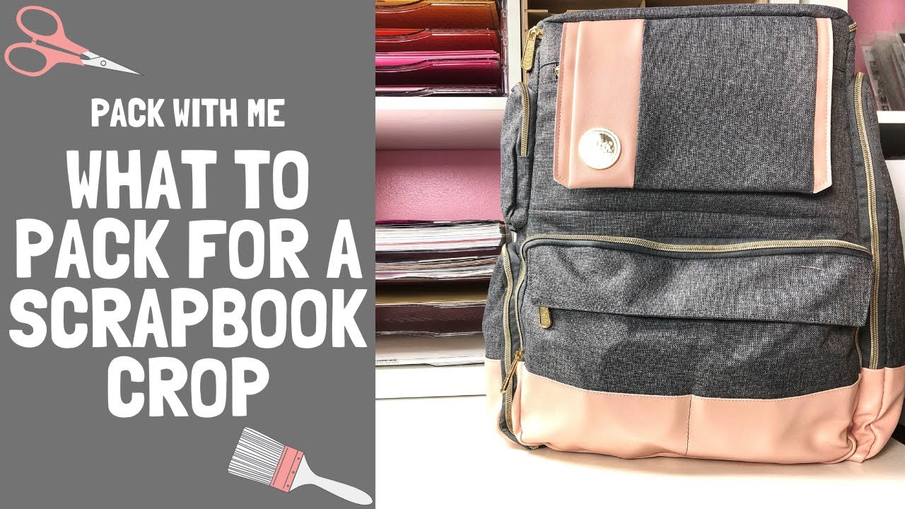 Pack with me for a scrapbooking crop - YouTube