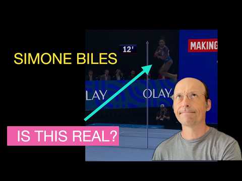 Video Analysis Physics: Does Simone Biles Really Jump 12 Feet High? Yes, and No.