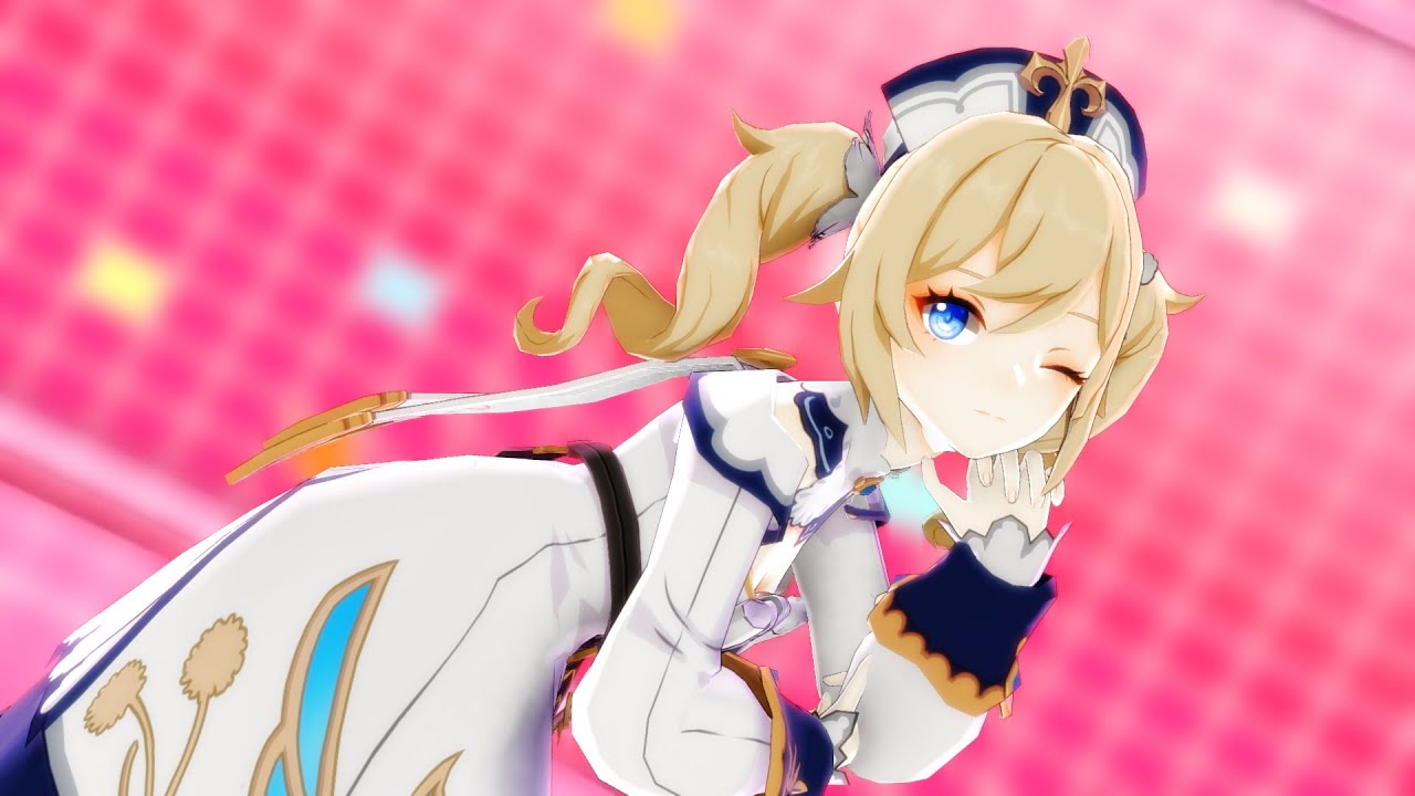 【MMD Genshin Impact】Make you happy || Barbara - YouTube