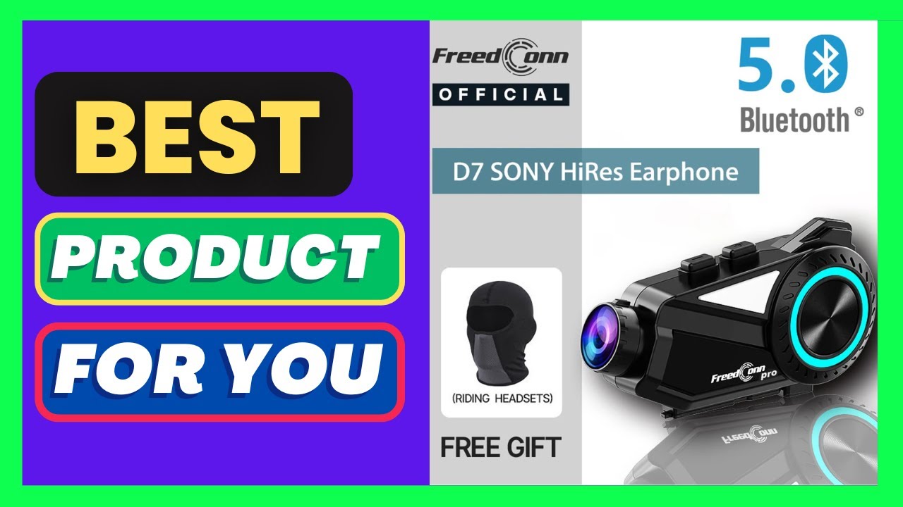 Freedconn R3 Pro Motorcycle Helmet Headset Group Intercom Dash Cam ...