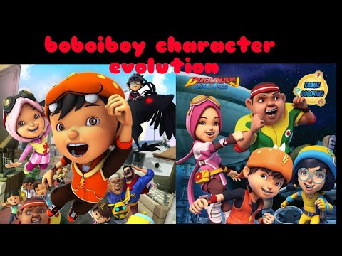 Boboiboy character evolution - YouTube