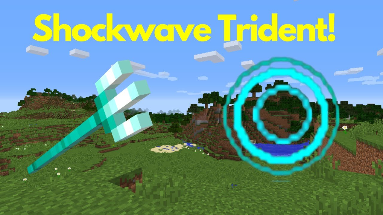 How To Make A Shockwave Trident On Minecraft Bedrockjava Using Commands Youtube