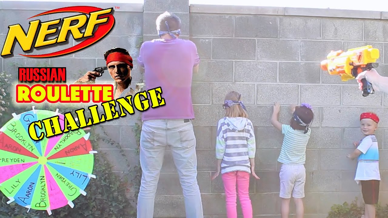 Nerf Gun Roulette Challenge - YouTube