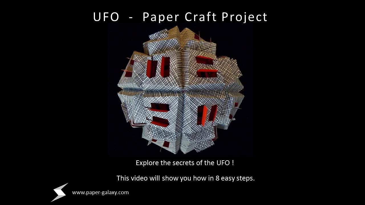 Paper Craft - UFO - YouTube