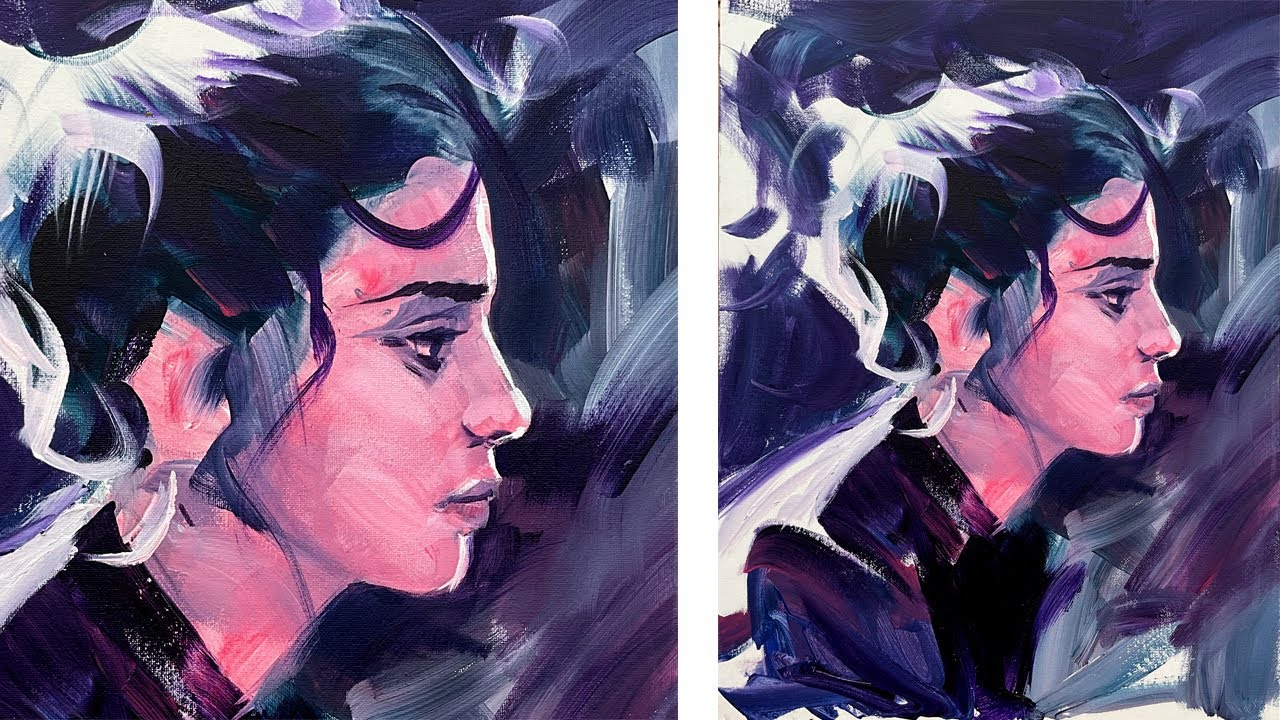 20 Minute Painting / Portrait #3 / Reinier Gamboa - YouTube
