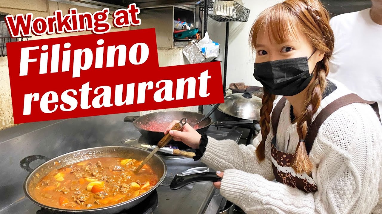 Working At Filipino Restaurant As a Chef - YouTube