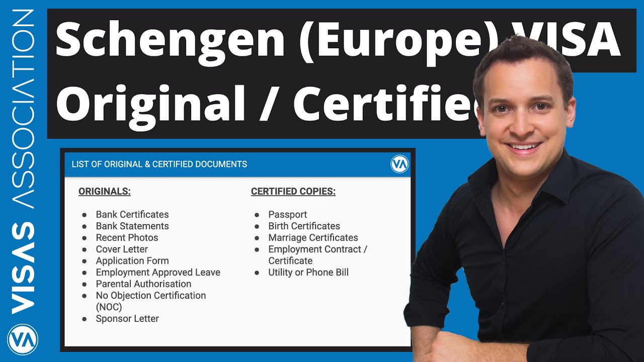Schengen Visa Certified vs Original Documents Check (Europe Visa) - YouTube