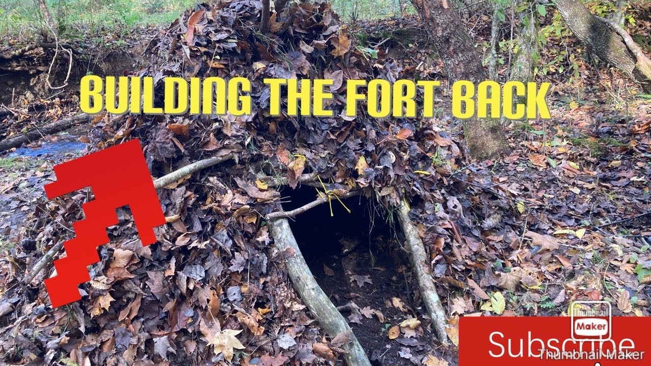 Building the fort back - YouTube