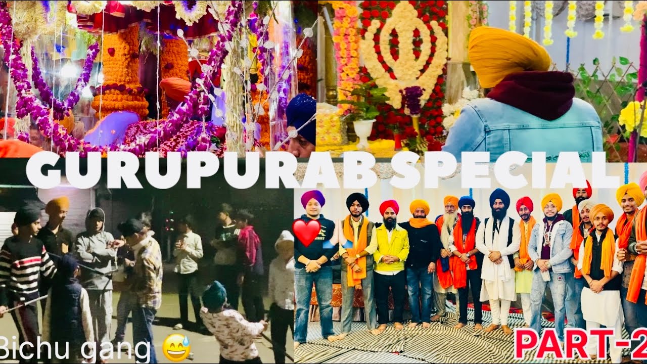 Part-2 Gurupurab Special🙏🏻🪯|Panipat Nagarkirtan Darshan ️🌸|Bichu Gang ...