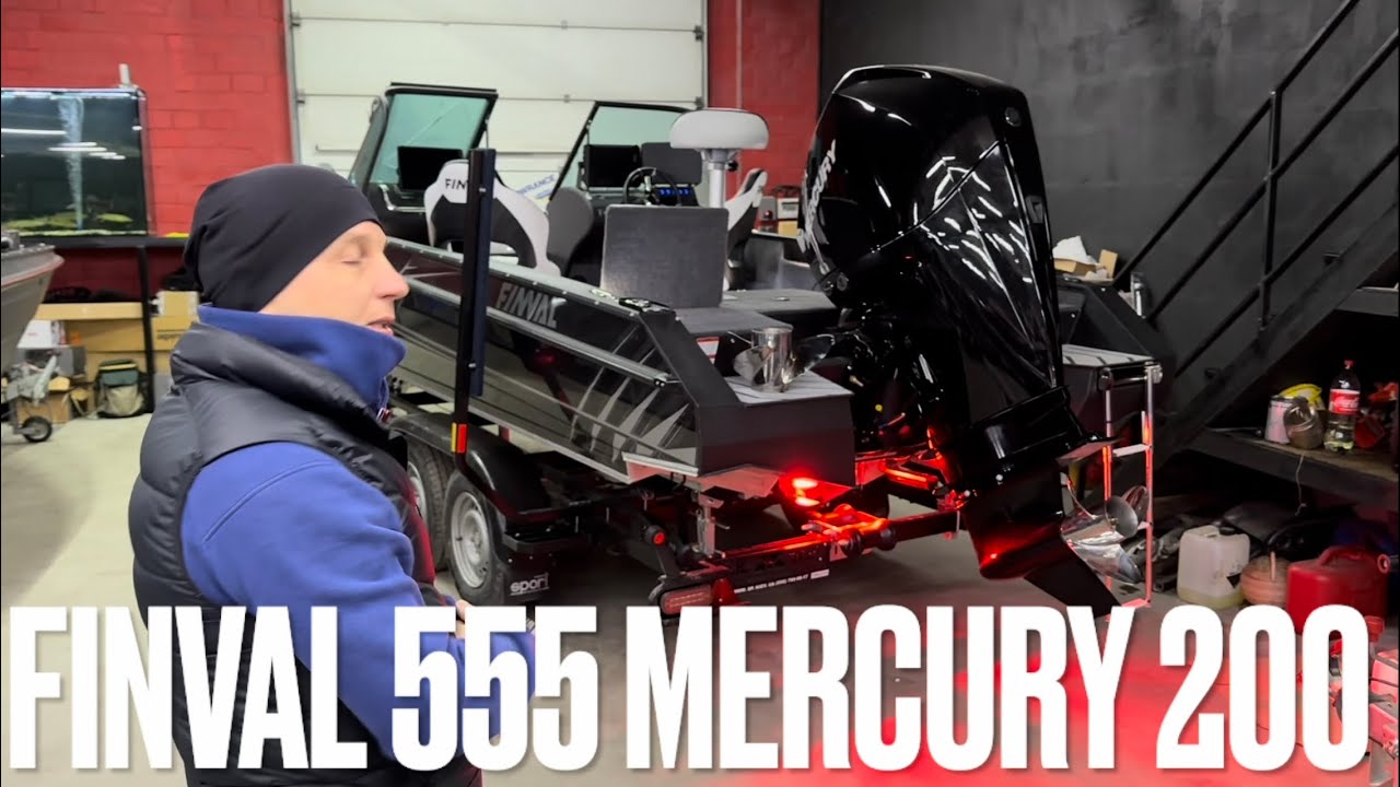 Finval 555 Fish Pro + мотор Mercury 200. Фул комплектация: Паноптикс ...