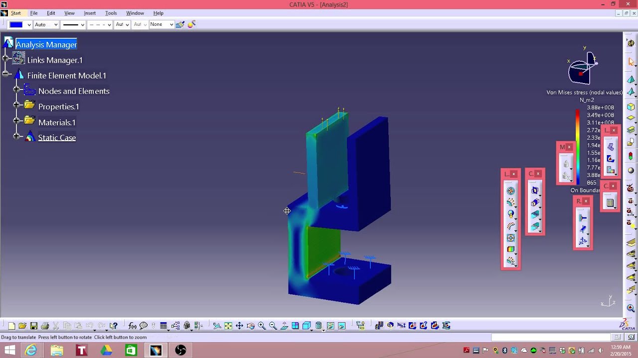 FEA final clamp optimization - YouTube