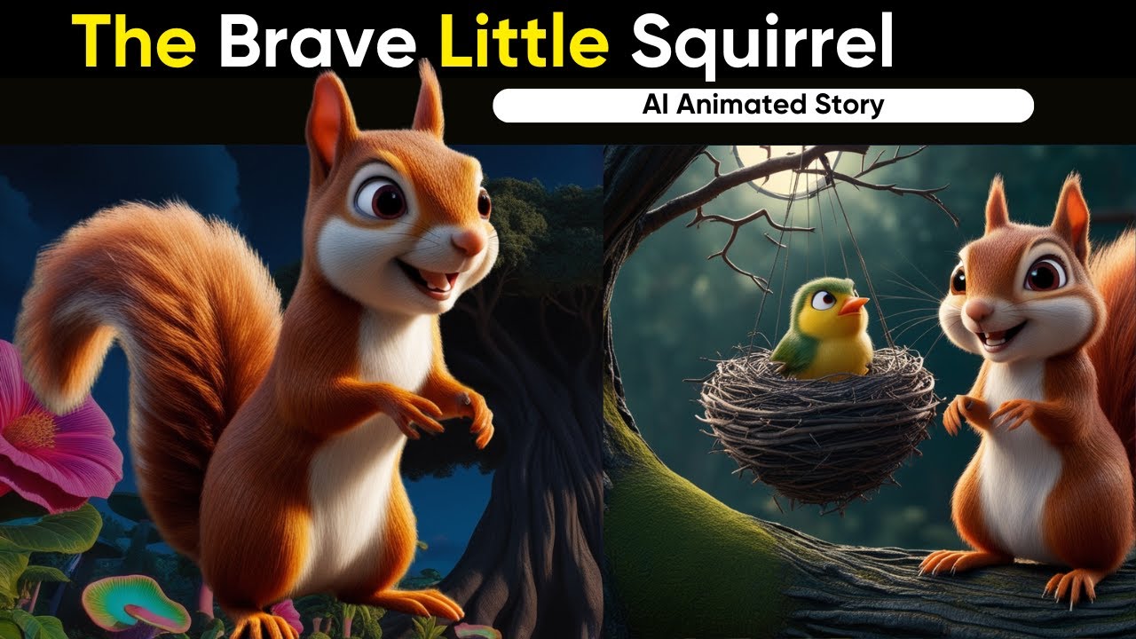 Brave Little Squirrel | Bedtime Story | Animated Story for Kids | AI ...