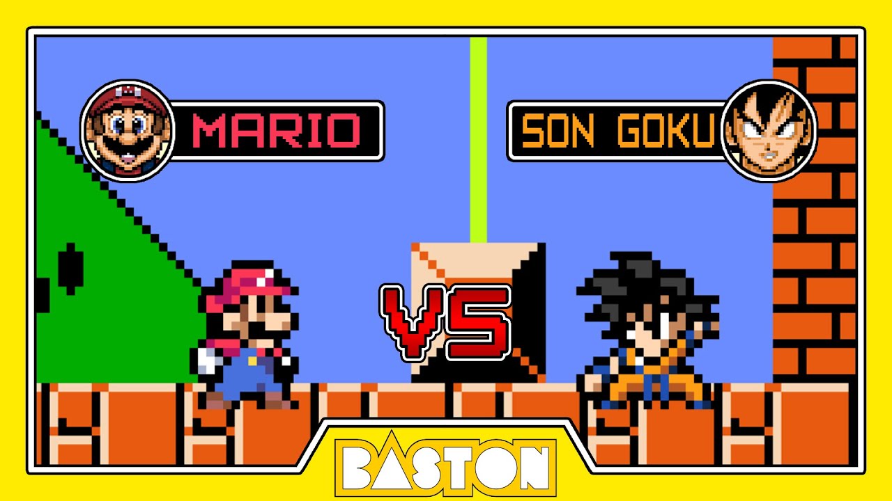 BASTON | Mario vs Goku | Super Mario vs Dragon Ball Z - YouTube