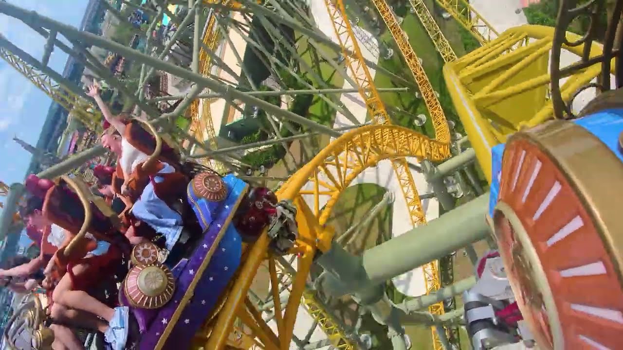 REVERSE POV: Stardust Racers Roller Coaster | FULL Ride at Epic ...