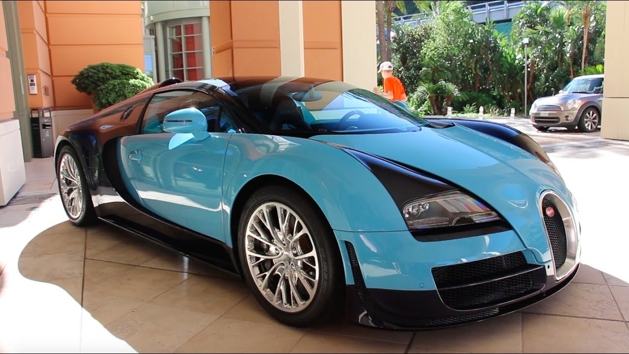 1 of 3 Bugatti Veyron Vitesse 'Jean Pierre Wimille' in Monaco - YouTube