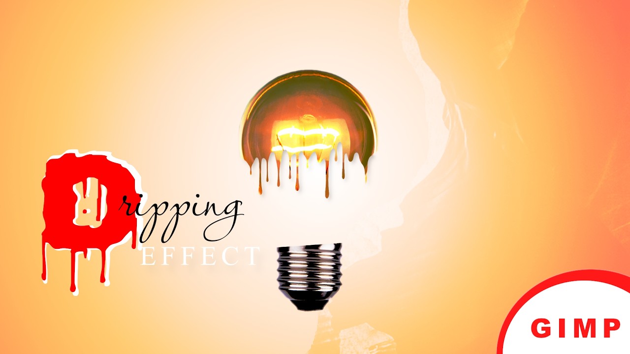 Dripping Effect | Color Effect | Text Effect : 3 in 1 GIMP Tutorial - YouTube