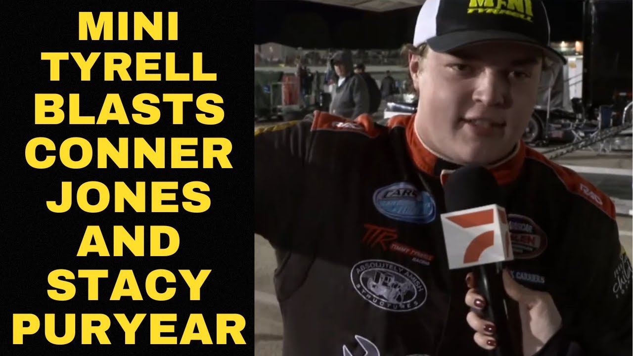 Mini Tyrell Blasts Conner Jones and Stacy Puryear During CARS Tour Race ...