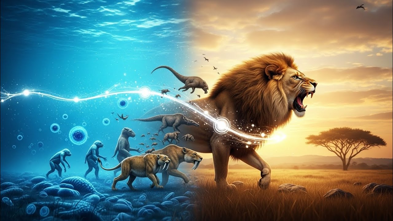 "From Cell to King 🦁 | 4 Billion Years of Lion Evolution in 4K"# ...