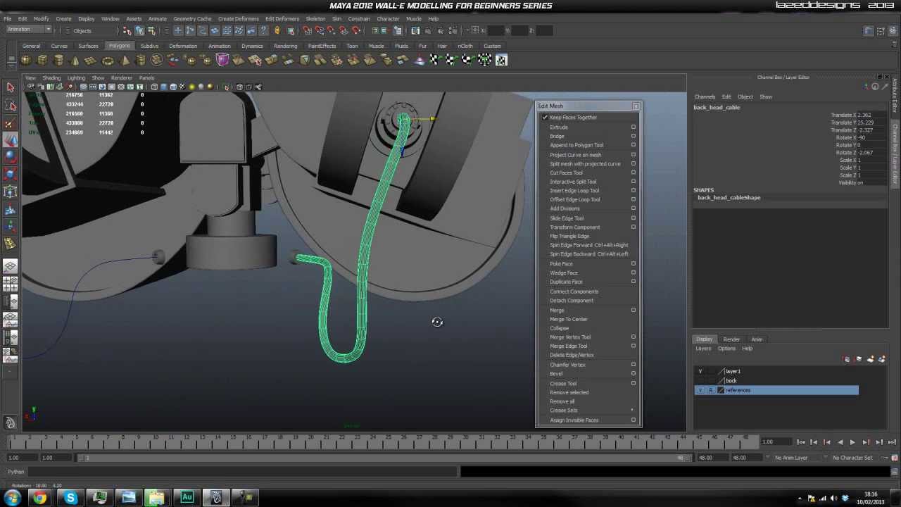 Tutorial: Recreating Pixar's Wall-e in High Poly using Maya 2012: Part ...