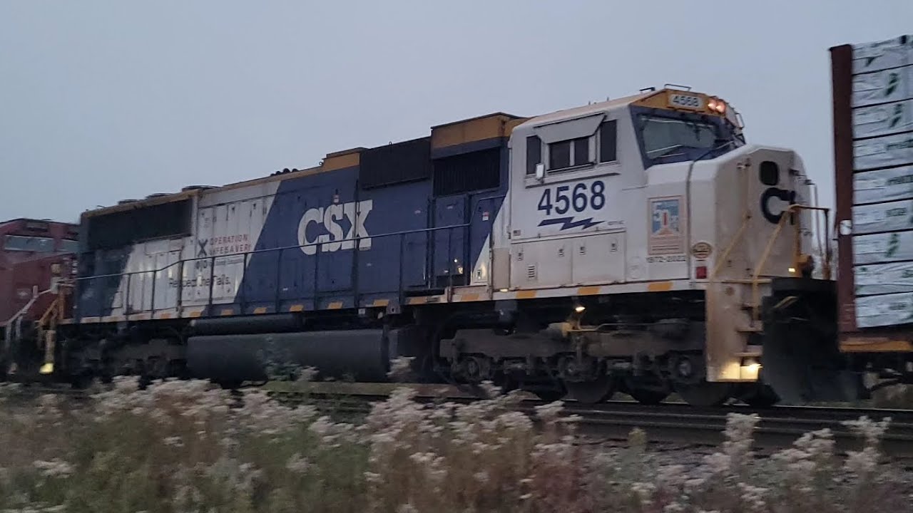 (CSX Operation Lifesaver Unit!!) CN 397 - 8818/CP 8003/CSX 4568 In ...