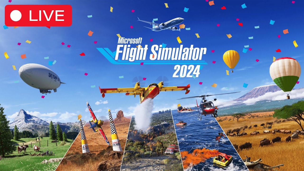 🔴Microsoft Flight Simulator 2024: LIVE First Look | Career Mode, Free Flight & Challenges! - YouTube