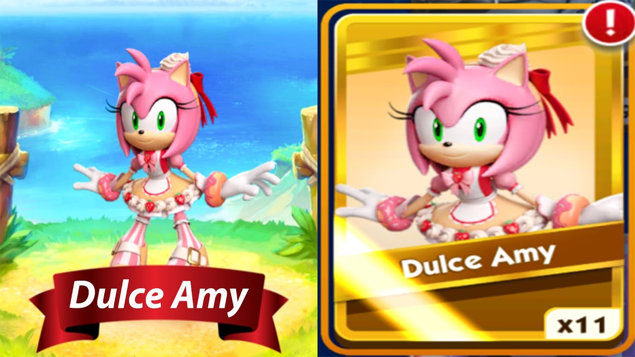 Sonic Dash - Dulce Amy New Character Unlocked - Warriror Shadow Coming ...