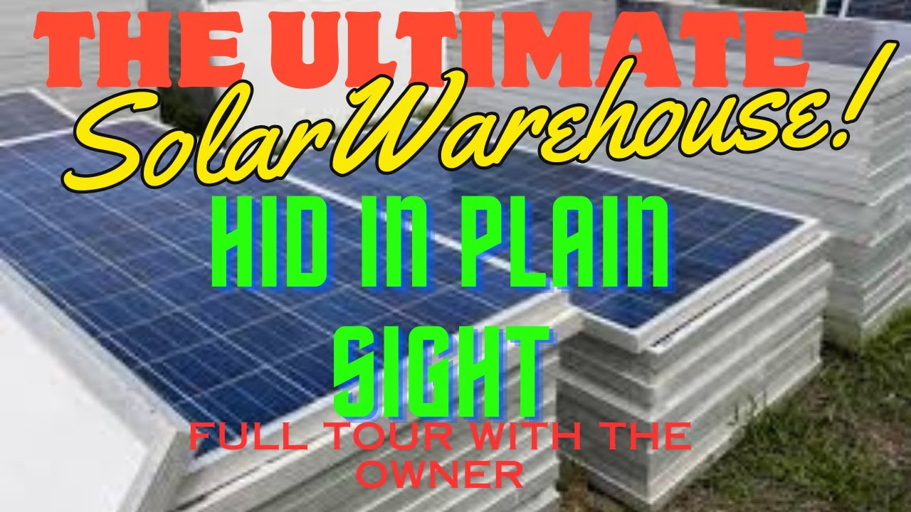 The Ultimate Solar warehouse Find...If you want SOLAR he has anything ...