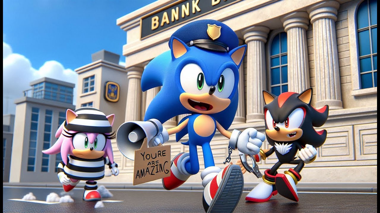 POLICE SONIC IS A HERO?! VERY FUNNY STORY?! | Sonic The Hedgehog 3 ...