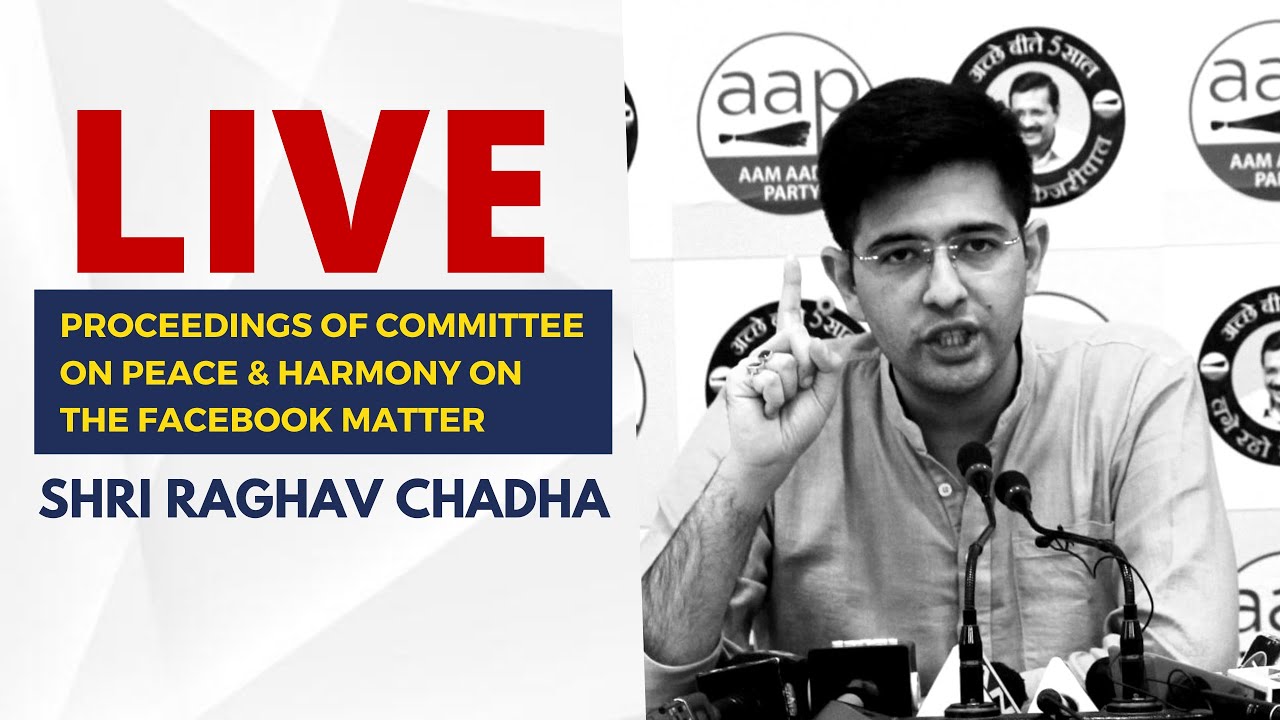 LIVE | Proceedings of Committee on Peace & Harmony against Facebook ...