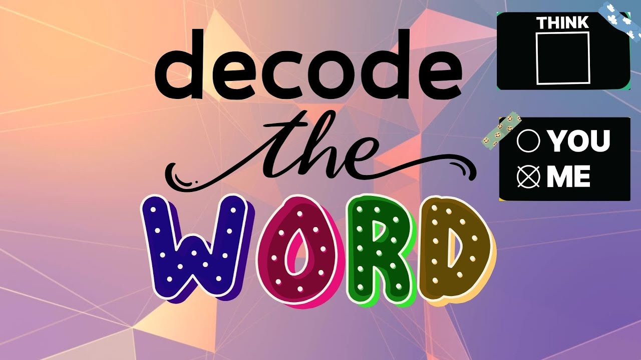 Decode the Word A Fun Ice Breaker Activity Energizer and Brain Break ...