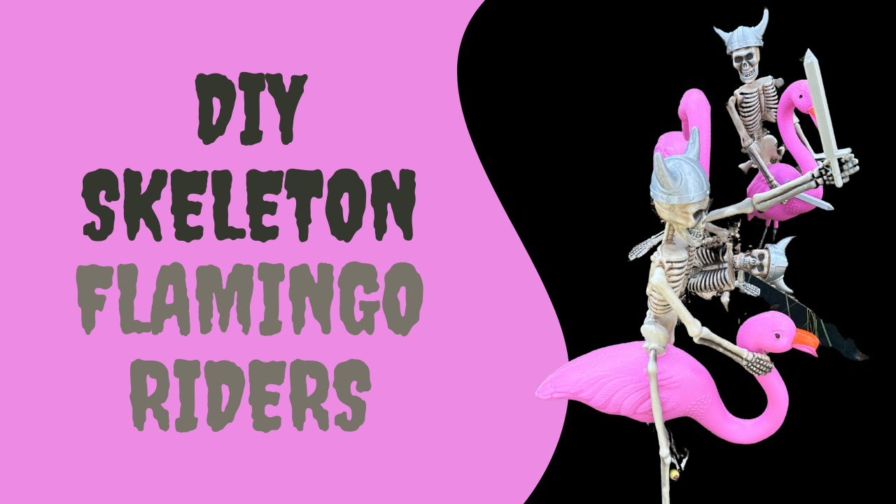 Skeletons Riding Flamingos: A DIY Guide - YouTube